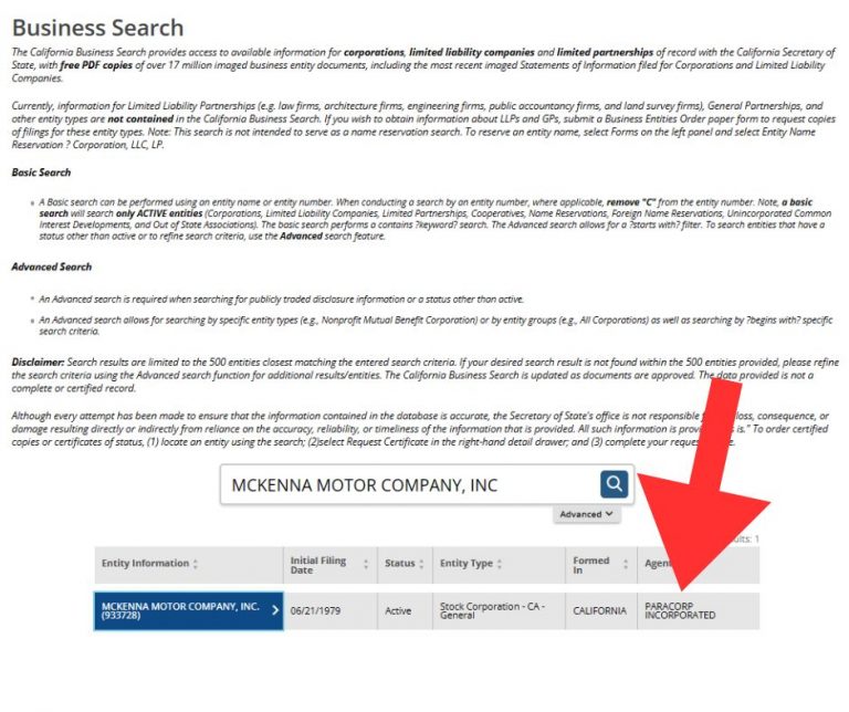 How to Serve Legal Documents to McKenna Motor Company Through Their ...
